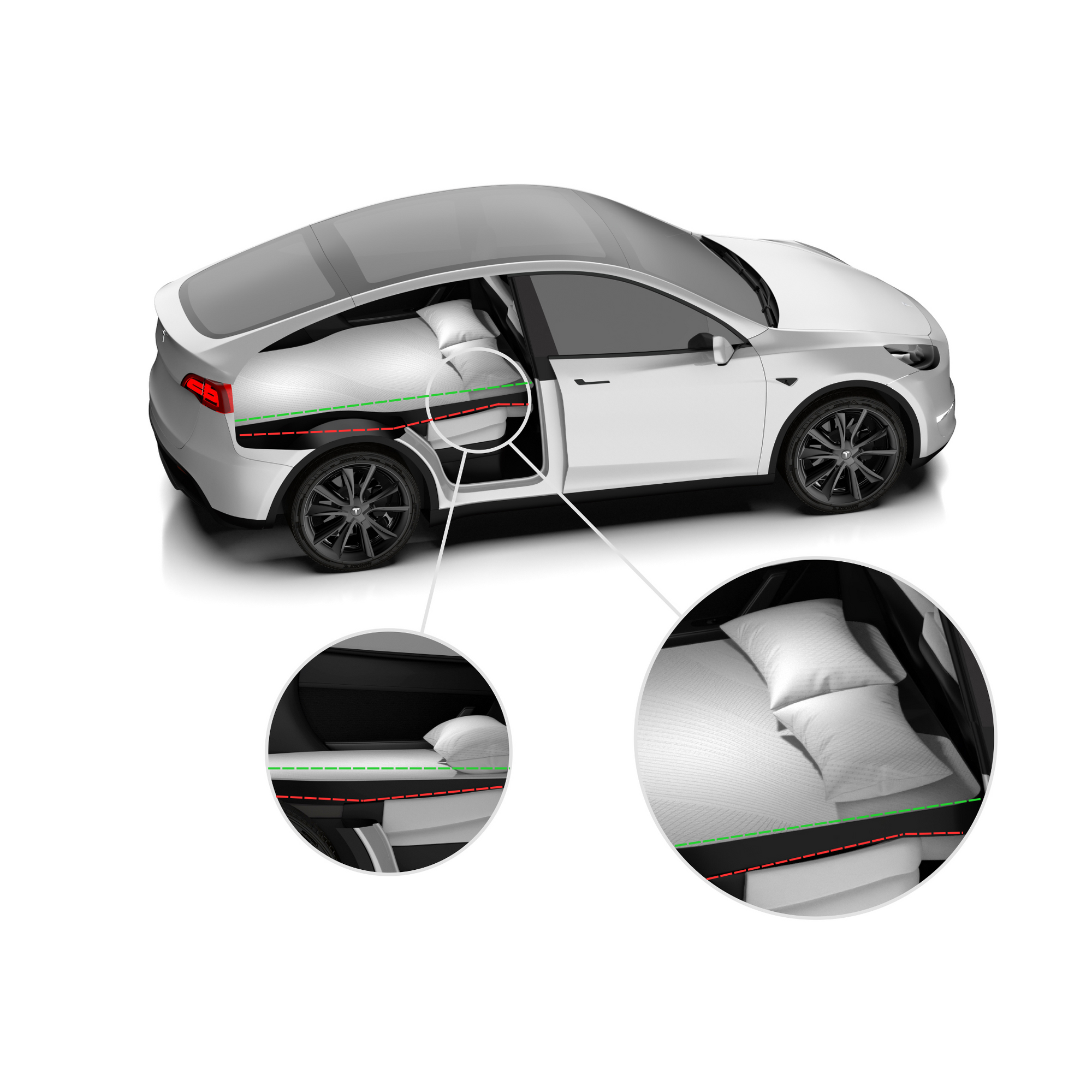 Tesla Model Y Mattress | Hotel Comfort for Your Tesla | Snuuzu